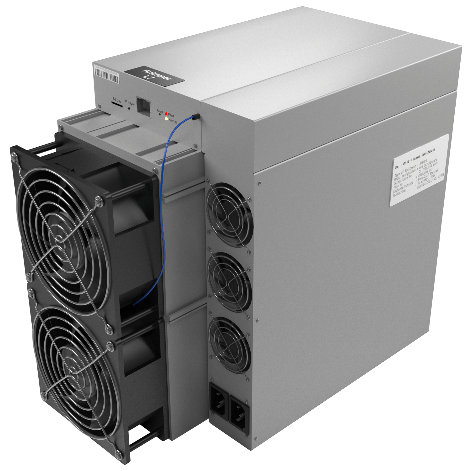 Bitmain Antminer L7 (9.3Gh/s) Realtime Profit, Specs & Cost | Mining Now