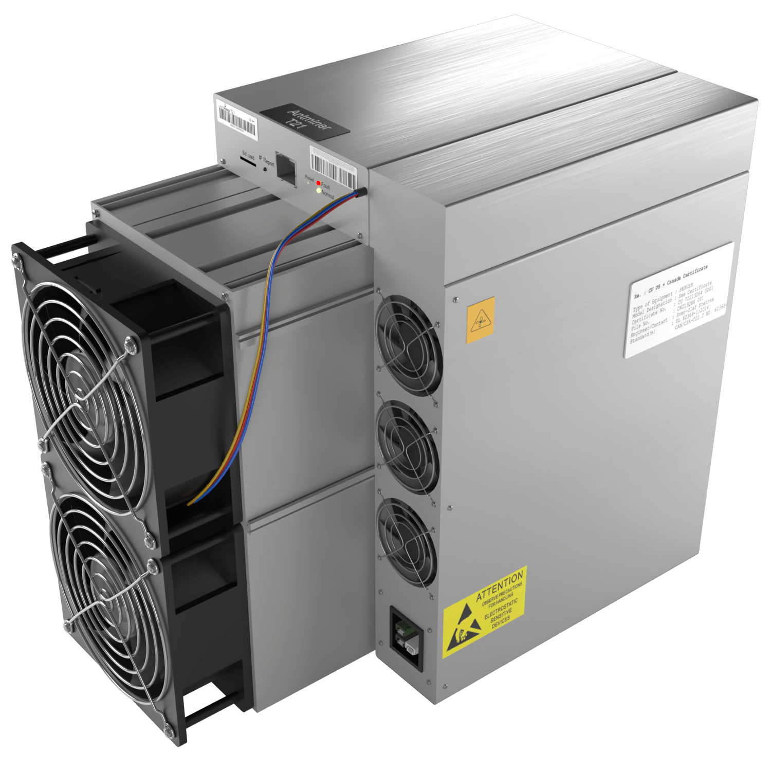 Bitmain Antminer T21 (190Th/s) Realtime Profit, Specs & Cost | Mining Now